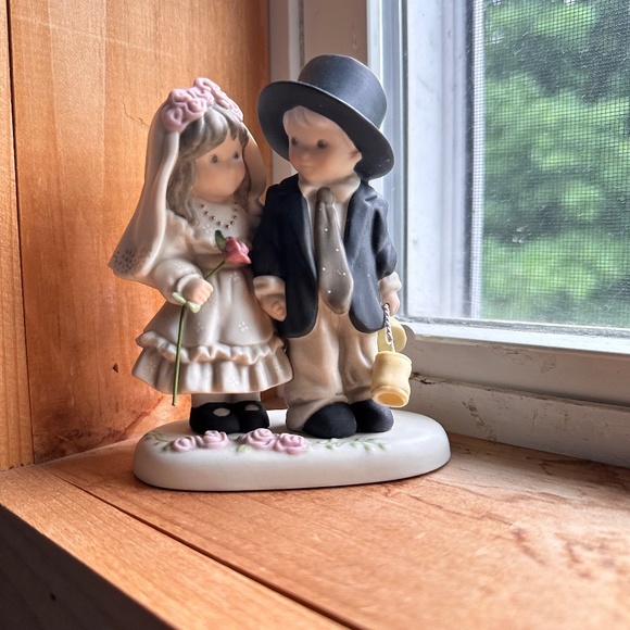 Vintage | Accents | Promises Of Love Wedding Couple Cake Topper Similar ...